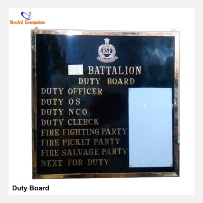 Duty Board Brass / Steel | Singhal Enterprises - Army Training Store ...