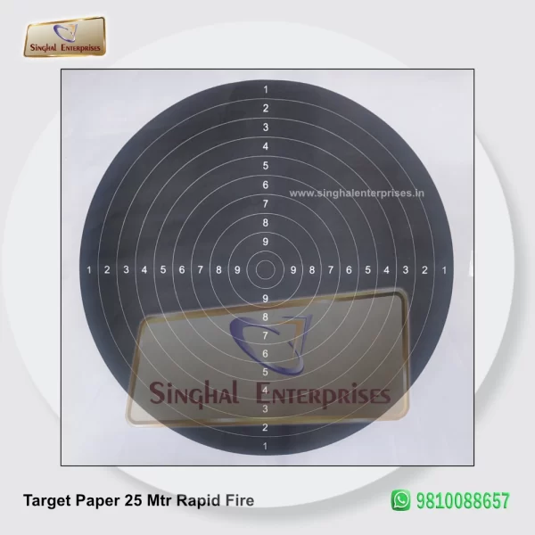 Target Paper 25 Mtr Rapid Fire - Army Training Store, Musketry Stores ...