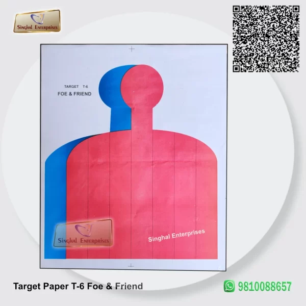 Target Paper T-6 Foe & Friend - Army Training Store, Musketry Stores ...