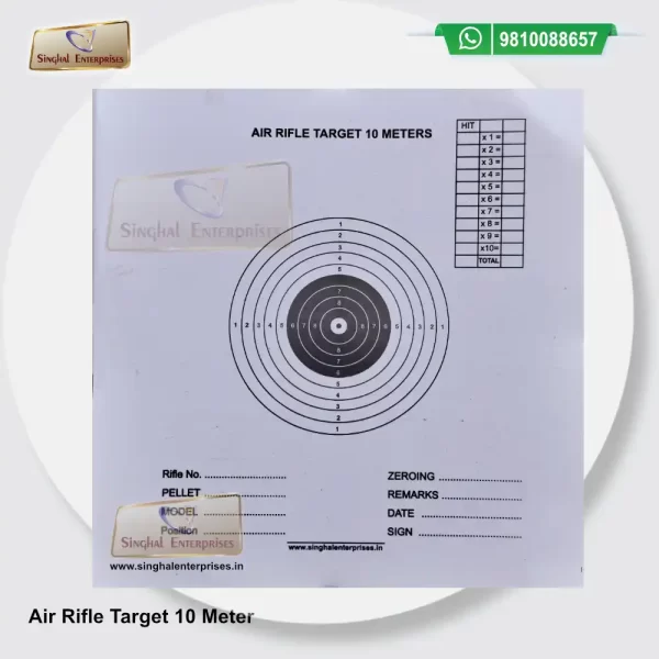 Air Rifle Target 10 Meter - Army Training Store, Musketry Stores Supplier